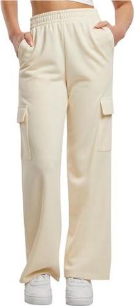 Urban Classics Ladies Baggy Light Terry Sweat Pants, Pantalons Femme, Whitesand