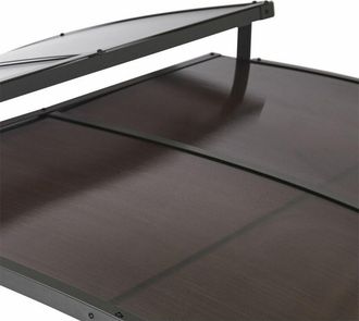 Leco Leco Ersatz Polycarbonat-Dachplatten-Set f&uuml;r Profi-Grillpavillon 2,45 x 1,5 m, grau-braun
