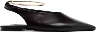 Jil Sander Femme, Chaussures, Noir, Taille: 36 1/2 EU Ballerines Pointues