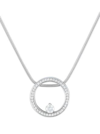 Movado collier en or blanc 18ct serti de diamants