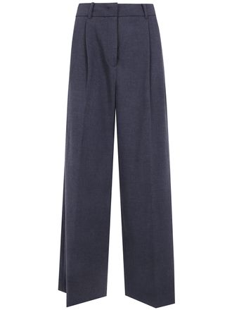 Dunst Wide Trousers Double Pleated Wide Slacks
