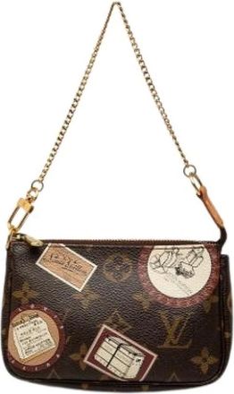 Louis Vuitton Pre-owned Mini Pochette Accessoires - Femme - Pre-owned - Brun - Taille: ONE Size