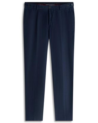 Tommy Hilfiger Vorgewaschene Leinenhose New York Label, Tapered Fit in