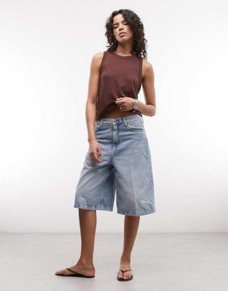 Carhartt Work in Progress Belmont - Shorts in Bleach-Waschung-Blau