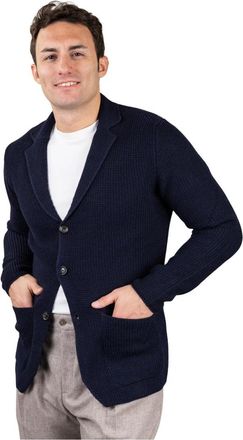 Ferrante Homme, Pulls, Bleu, Taille: XL Cardigan