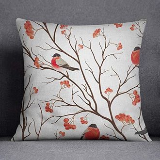 Bonamaison Le Jardin du Lin Kissenhüllen, Cotton, Mehrfarbig, 45x45