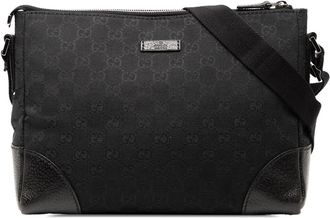 Gucci Hobo Bags - GG Canvas Crossbody - Gr. unisize - in Schwarz - f&uuml;r Damen