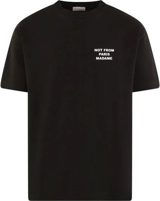 Drôle de Monsieur Homme, Tops, Noir, Taille: L T-shirt Slogan Homme Noir