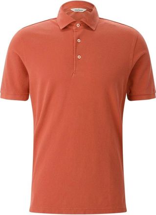 Gran Sasso Homme, Tops, Orange, Taille: 2XL Polo &agrave; Manches Courtes