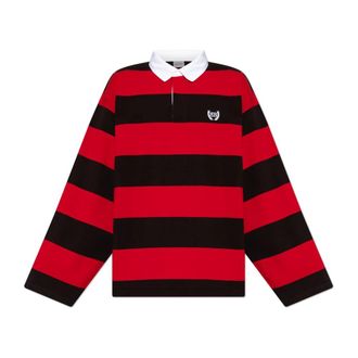 Balenciaga Shirt mit Streifenmuster - - Tops - Herren - Rot - S