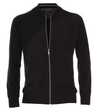 Casamoda Herren Strickjacke uni,XXL,Schwarz
