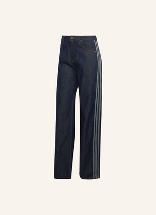 adidas Originals Adidas Originals Firebird Jeanshose, Mittelhoher Bund, Gerade Geschnitten blau