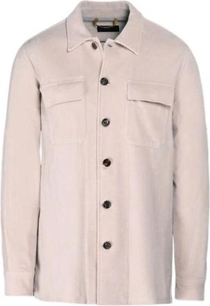 Moorer Homme, Vestes, Beige, Taille: L Nowel Overshirt