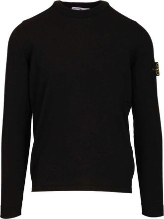 Stone Island Pull Col Rond - Noir