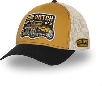 Von Dutch Casquette Homme & Femme Semi-Curved, Casquette Trucker Ajustable par Snapback TU
