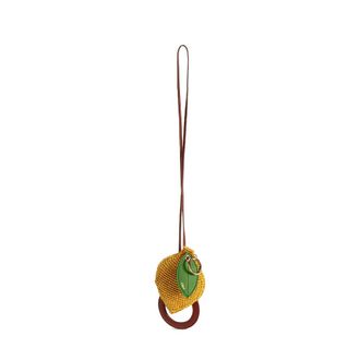 Chlo&eacute; Lemon Raffia Bag Charm - - Accessories - Damen - Mehrfarbig - ONE SIZE