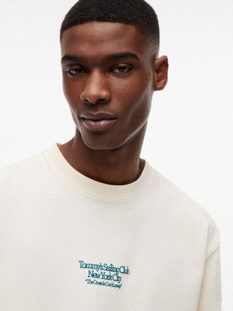 Tommy Jeans T-Shirt TJM RELAX FIT SAILBOAT aus Jersey mit R&uuml;ckengrafik