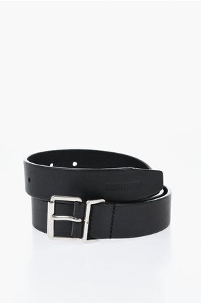 Dsquared2 Solid Color Leather Belt 30mm size 100