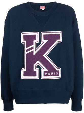 Kenzo sweat à logo appliqué - Bleu