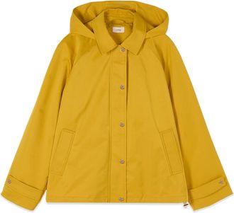 Oltre Femme, Vestes, Jaune, Taille: 40 FR Veste en nylon avec doublure matelass&eacute;e