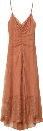 Twinset Femme, Robes, Brun, Taille: 36 FR Point desprit Maxi Dress