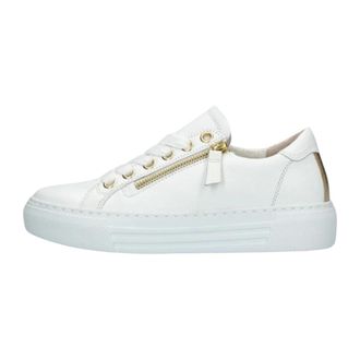 Gabor Wei&szlig;e Low-Top Sneakers Comfort Collection - - Shoes - Damen - Wei&szlig; - 37 1/2 EU