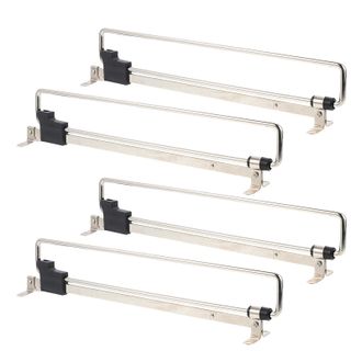 Aboofan 4 St&uuml;ck kleiderstange verstellbar kleiderst&auml;nder Einziehbare Kleiderschrankstange Ziehen Sie eine einziehbare Schrankstange aus Versenkbare Kleiderb&uuml;g