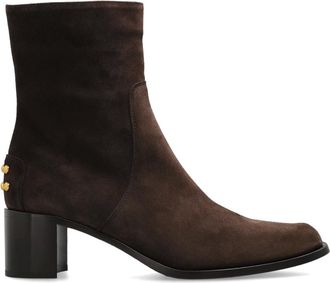 Tod's Bottines en daim &agrave; talon - Femme - Chaussures - Brun - Taille: 37 EU