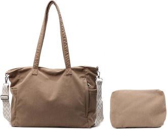 Generic Sac &agrave; main en velours c&ocirc;tel&eacute;, sac pour femmes avec bandouli&egrave;re r&eacute;glable, sacs crois&eacute; avec pochette pour universit&eacute;, travail, voyage, shopping, vacance