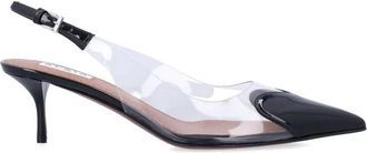 Alaia Alaia Hohe Schuhe - Le Coeur Slingback - Gr. 37 (EU) - in Wei&szlig; - f&uuml;r Damen