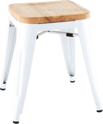 Bolero Ibiza Tabouret Bas Bistrot Assise en Bois - Lot de 4 - Bolero