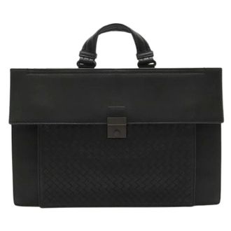Bottega Veneta Pre-owned Sacoche en cuir - Femme - Pre-owned - Noir - Taille: ONE Size
