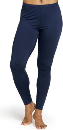Lapasa Pantalon Thermique Femme Legging Chaud Bas Caleçon Long sous-Vêtements Automne/Hiver Fin & Léger L16 Bleu Marine XXL