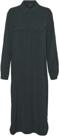 Vero Moda Vmalva Robe molletonnée L/S WVN GA, Scarab, M Femme