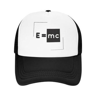Generic Casquettes de Baseball pour Hommes Hommes, E=MC2 &eacute;nergie = Lait + Casquette en Maille de caf&eacute; Tenue pour Hommes Casquette de Baseball Ajustable en Fil