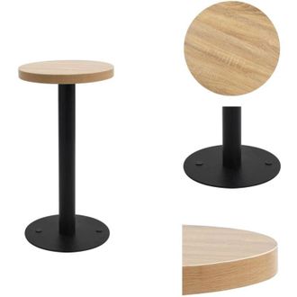 vidaXL Bistrotisch Hellbraun 40 cm mdf - Esstisch - Bistrotisch - Kleiner Tisch - Runder Tisch - Wohnzimmertisch