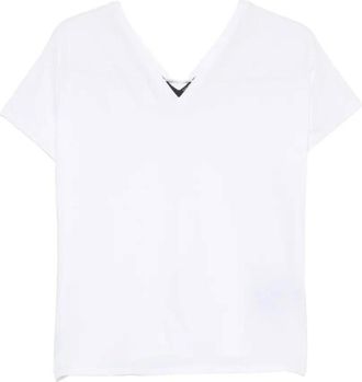 Roberto Ricci Design Rrd, Femme, Tops, Blanc, Taille: 36 FR Oxford GDY V-Neck Shirty