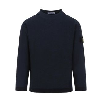 Stone Island Maglia collo vulcano con zip - - Knitwear - Herren - Blau - 2XL