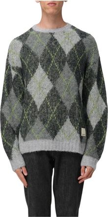Emporio Armani Homme, Pulls, Multicolore, Taille: M Pull en maille à motif losanges