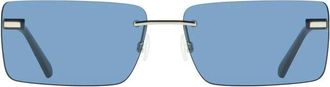 Calvin Klein Femme, Accessoires, Bleu, Taille: ONE Size Metal Sunglass