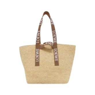 Loewe Sac cabas en raffia Pre-owned - Femme - Pre-owned - Beige - Taille: ONE Size