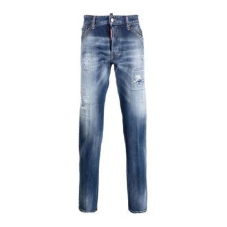 Dsquared2 Homme, Jeans, Bleu, Taille: XS Jeans Slim-Fit Robustes