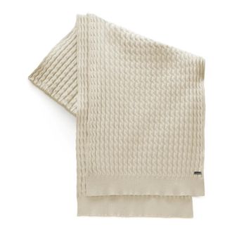 Bomboogie unisex, Accessoires, Beige, Taille: ONE Size Cable Knit Scarf