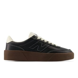 New Balance Unisexe 750 en Noir/Beige, Cuir, Taille 37.5