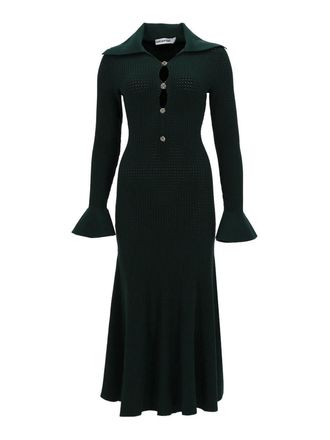 Self Portrait Maxi Robe - Vert