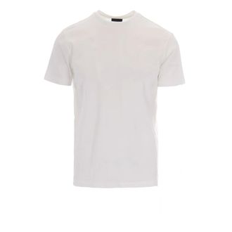 Emporio Armani Homme, Tops, Blanc, Taille: M T-shirt &agrave; col rond