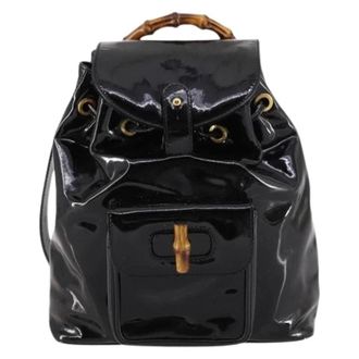 Gucci Pre-owned Vintage Lederrucksack - - Pre-owned - Damen - Schwarzk - ONE SIZE