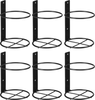 BESPORTBLE NUOBESTY 6 Stück Wand Weinregal aus Eisen Metall Flaschenregal für Rotwein Stabiles Weinhalter für Wohnzimmer Büro Bar und Party