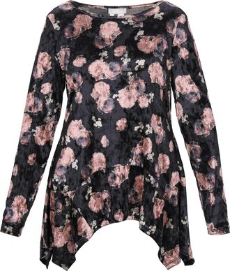 Usha Bluse Frauen schwarz mehrfarbig