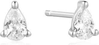 Ania Haie Damen Ohrstecker MISS TWINKLE aus 925 Sterling Silber, besetzt mit 2 Zirkonia, Gr&ouml;&szlig;e 4,5 x 35,5 mm, inkl. Geschenkverpackung